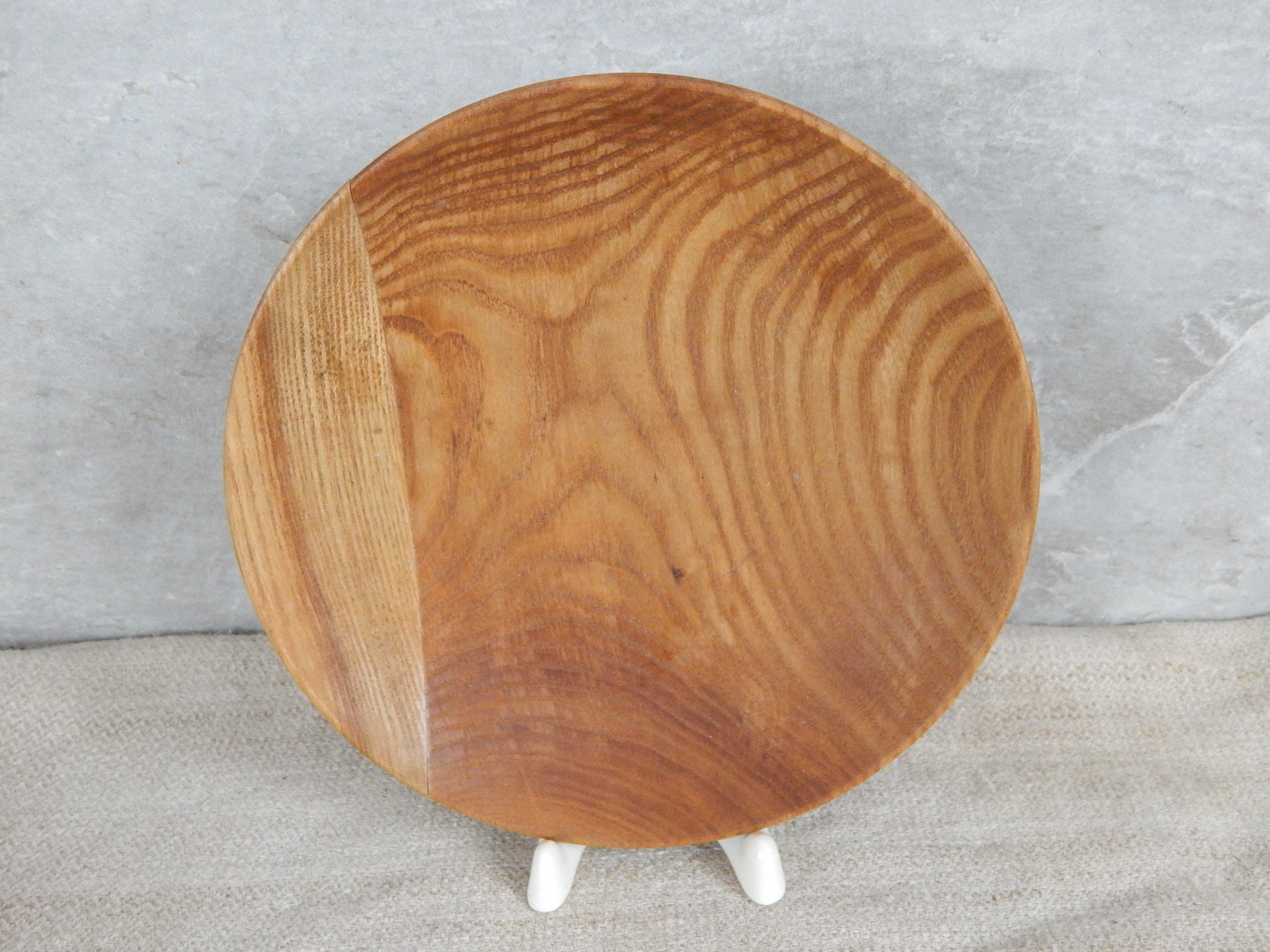 Wood Bowl Rustic Wood Serving Platter Handmade - Etsy