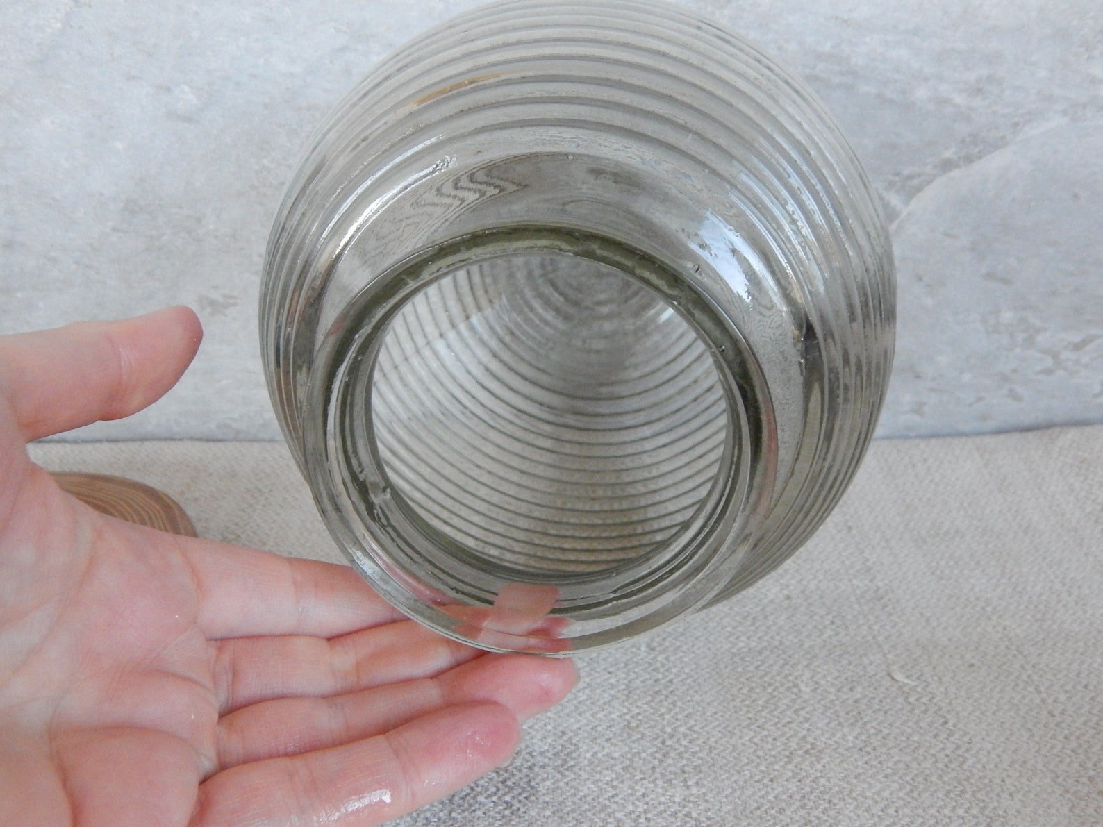 One Vintage Glass Wall Light Vintage Bathroom Glass Lamp Shade | Etsy