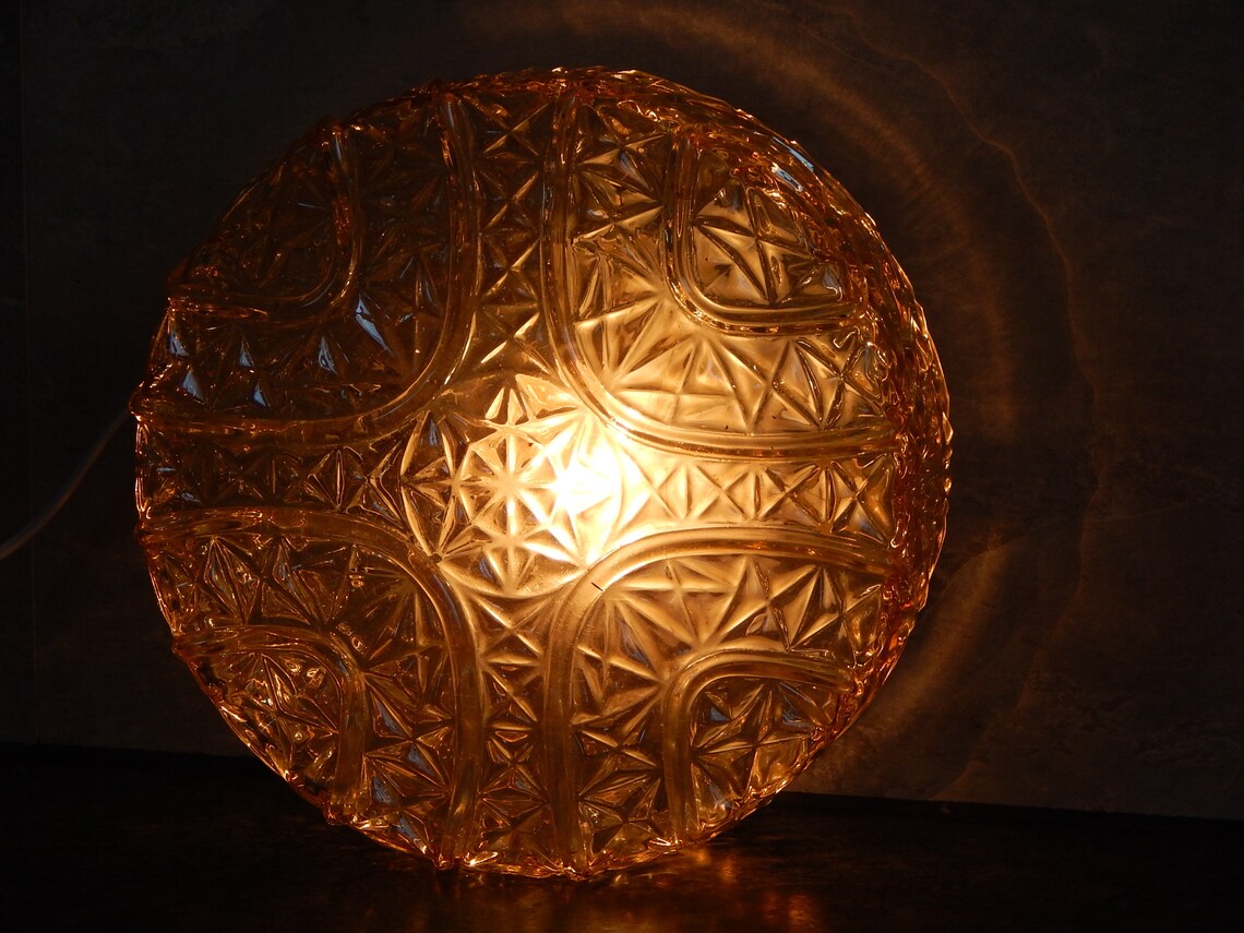 NOS One Vintage Lustre Glass Wall or Ceiling Scone Vintage - Etsy