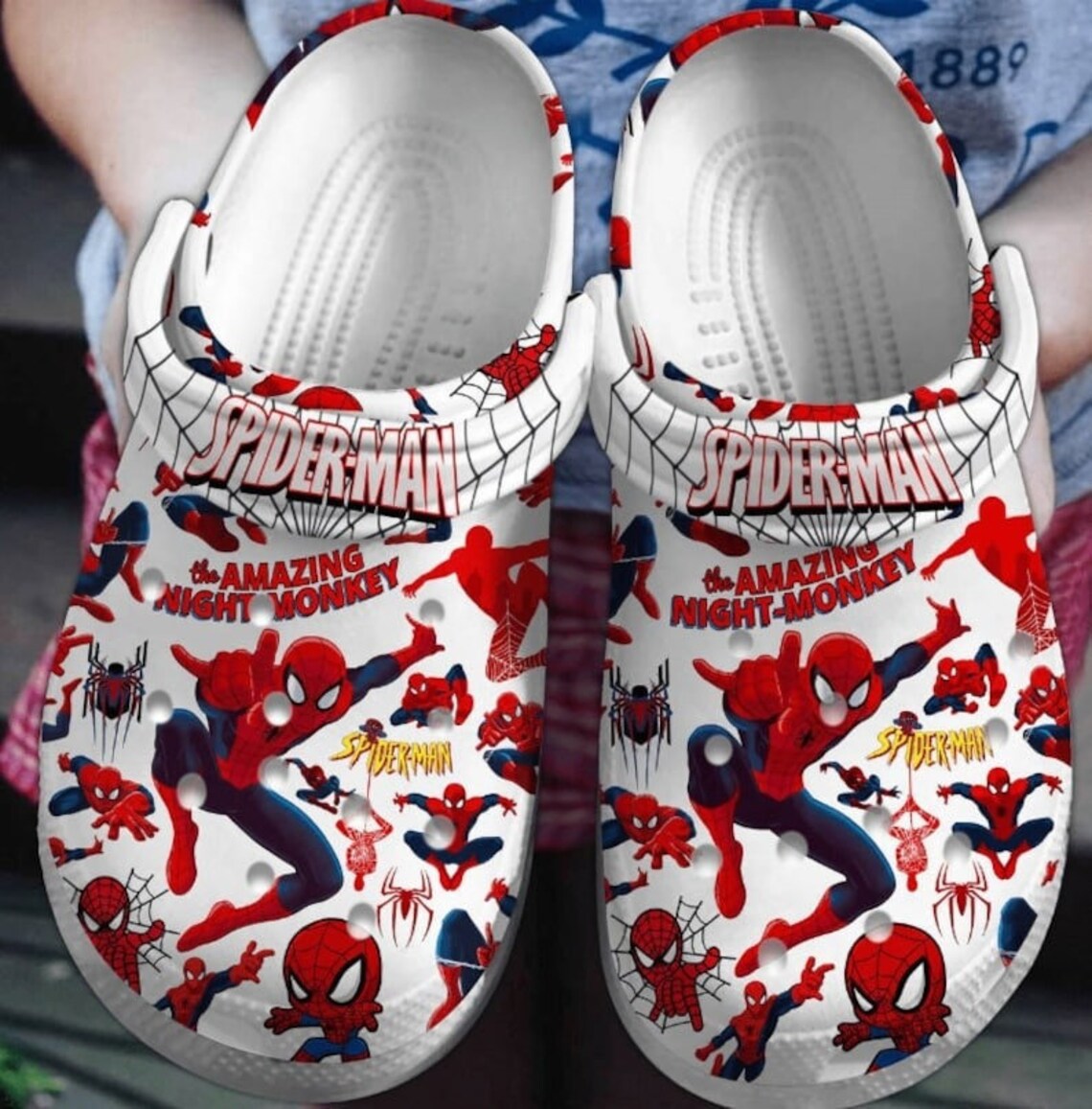 Spider-man Crocs, Birthday Clog Shoes, Clogs Shoes for Men Women and ...