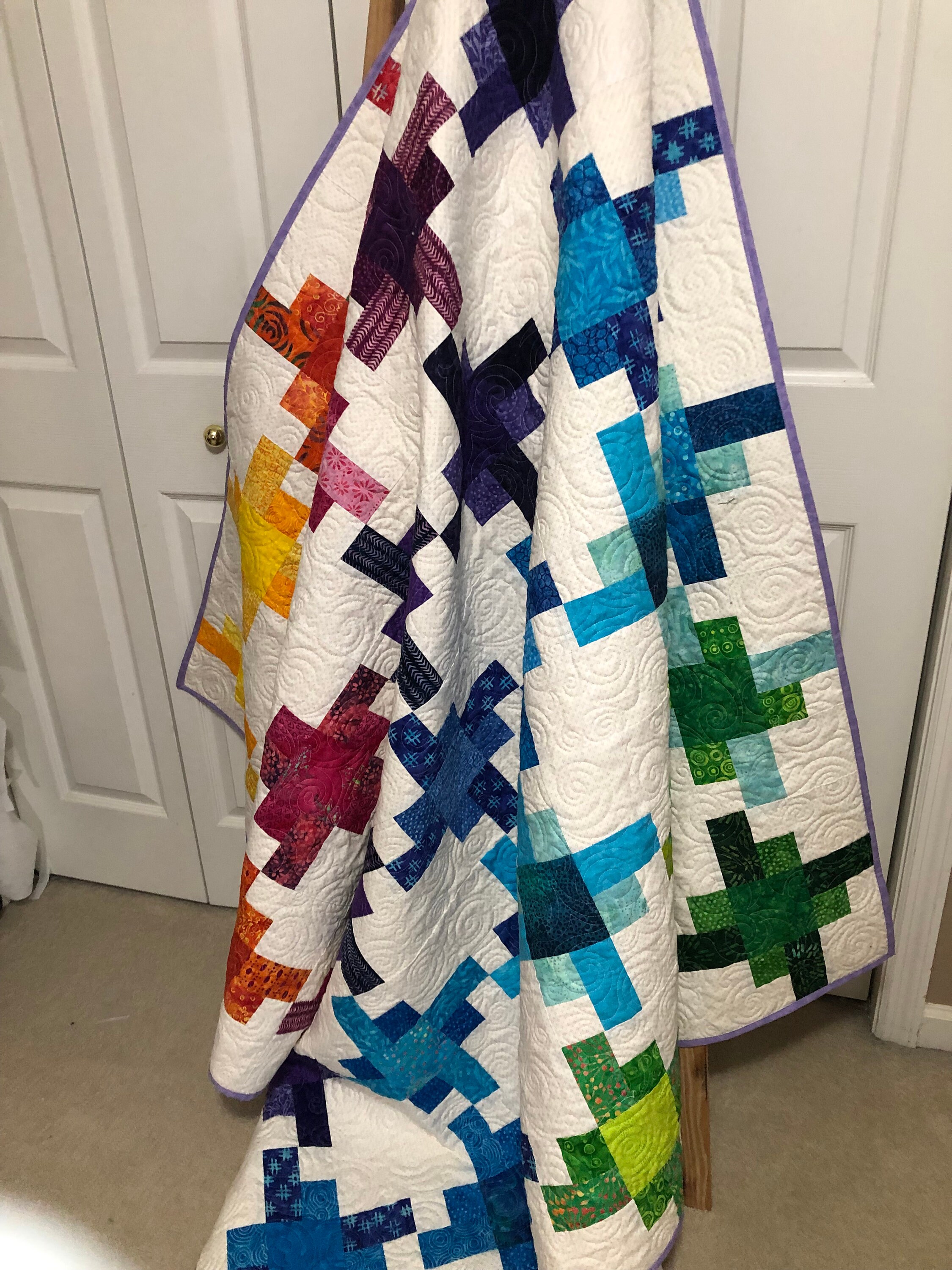 Rainbow Matrix Quilt - Etsy