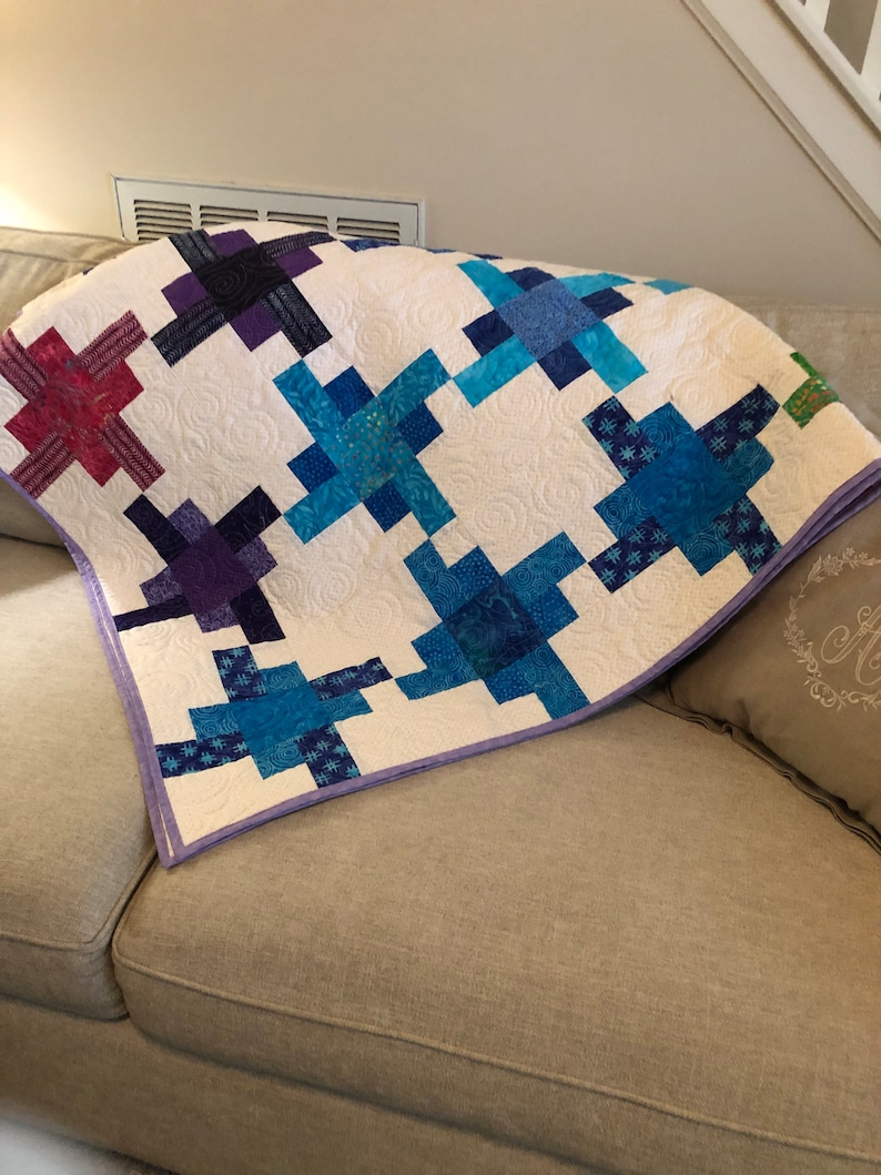 Rainbow Matrix Quilt - Etsy