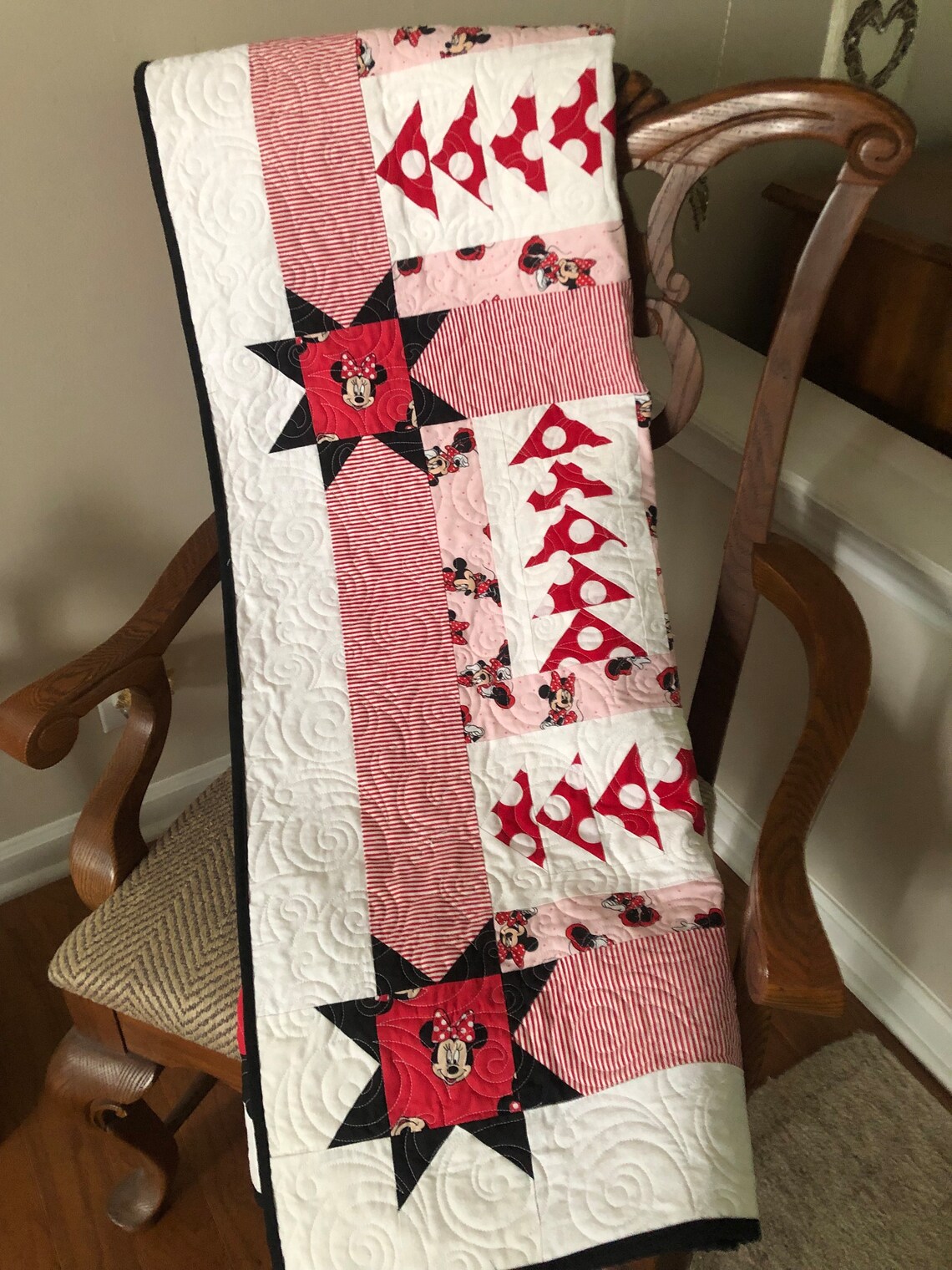 Mini Mouse Quilt Throw - Etsy