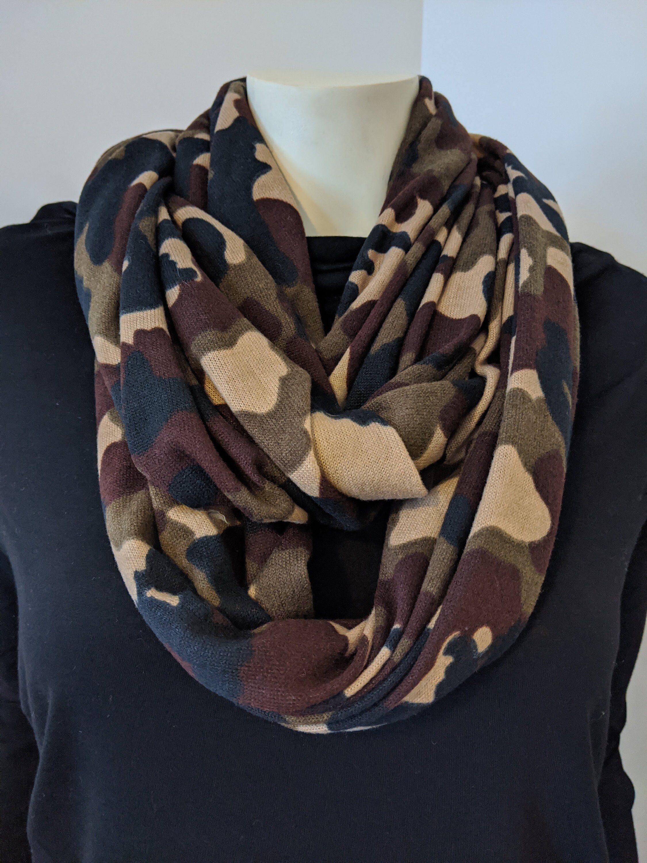 Infinity Camo Army Print Scarf With Hidden Pocket - Etsy