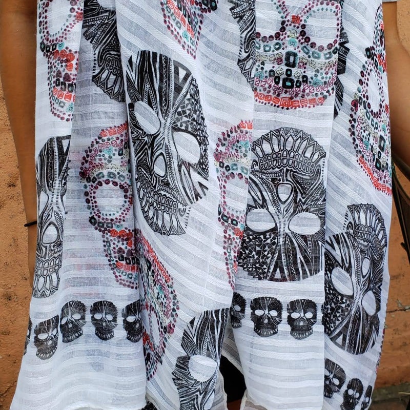 Skull Scarf - Etsy