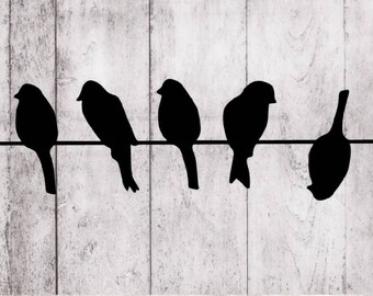 Birds vinyl decal | Etsy