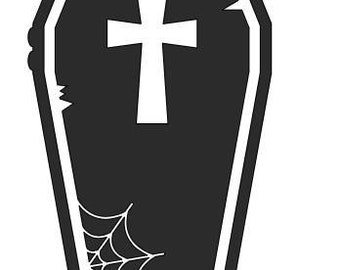 Casket Vinyl Decal - Etsy