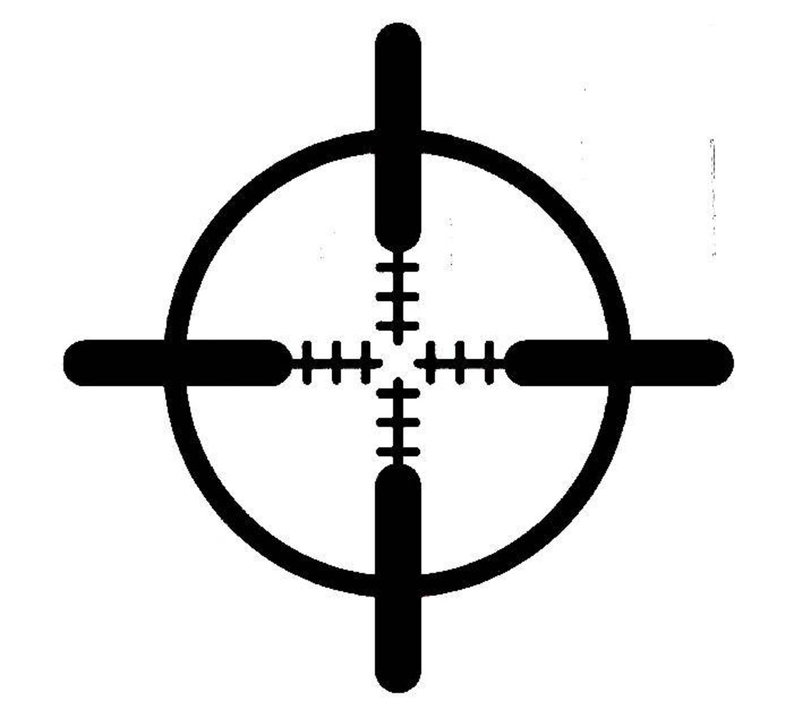 Sale Target scope decal Die Cut Vinyl Car Decal Sticker For | Etsy