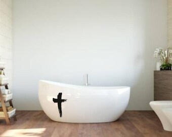 Cross Window Decal | Etsy