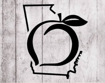 Georgia state decal | Etsy