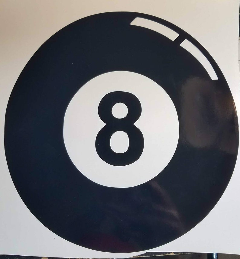 Eight ball 8 pool Yeti Decal Die Cut Vinyl Car Decal | Etsy