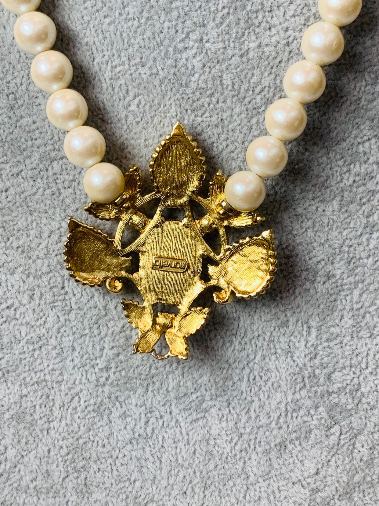Vintage Marvella Faux Pearl Necklace With Faux Pearl and Gold | Etsy