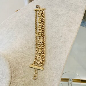 Vintage Guess Gold Tone Multi Chain Link Rhinestone - Etsy