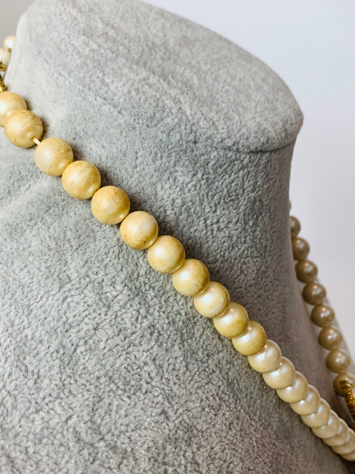 Vintage Marvella Faux Pearl Necklace With Faux Pearl and Gold | Etsy