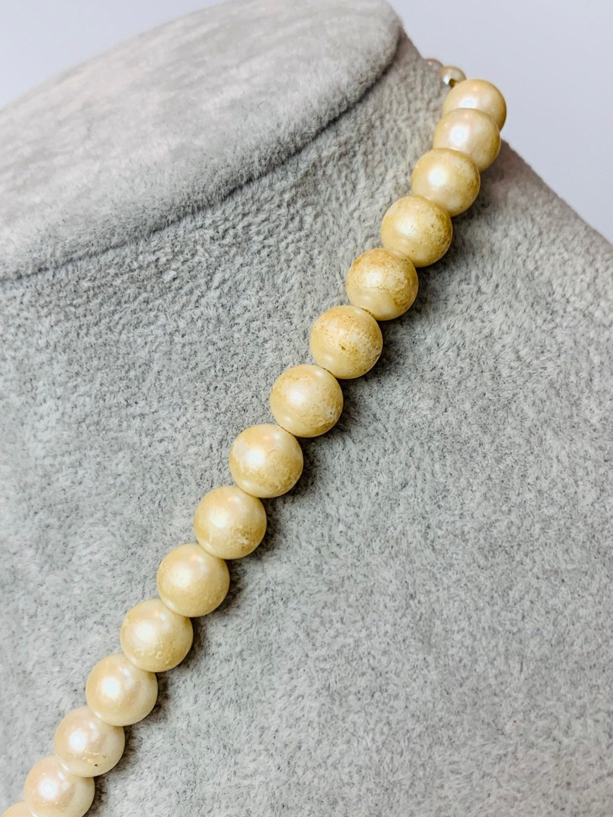 Vintage Marvella Faux Pearl Necklace With Faux Pearl and Gold | Etsy