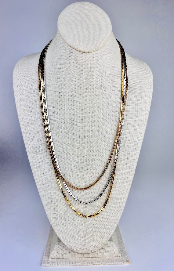 Vintage mixed chain necklace - Gem