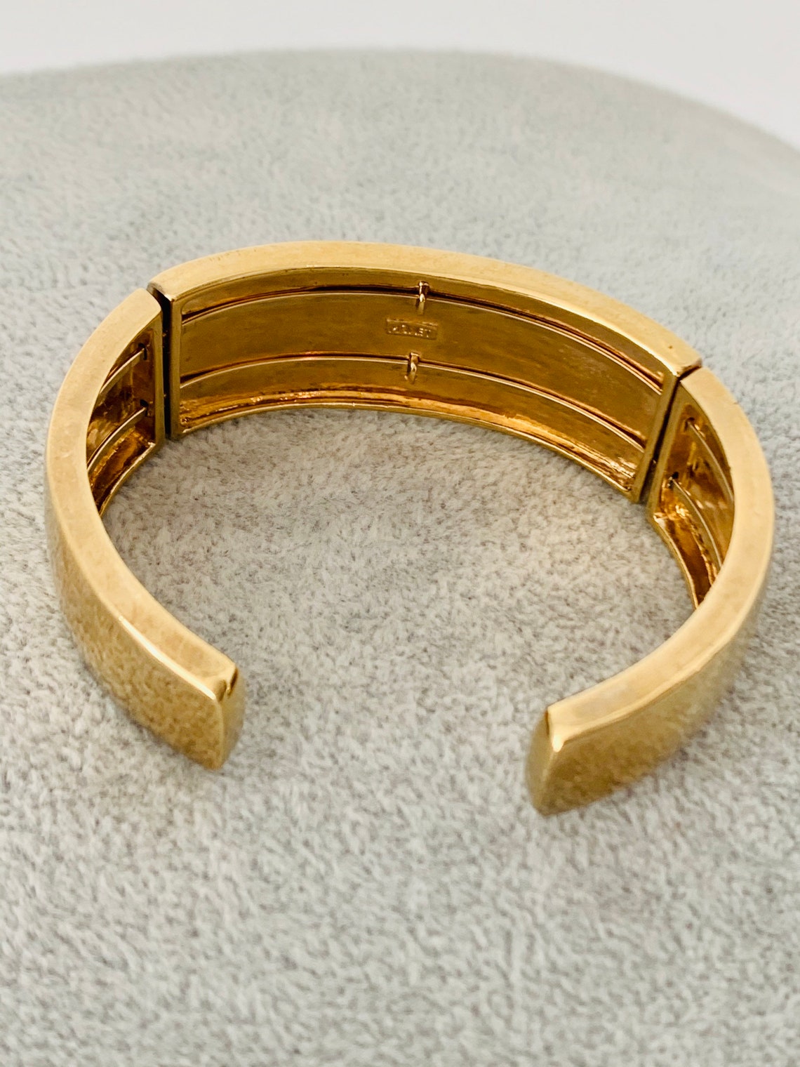 Vintage Monet Gold Tone Faux Tortoise Shell or Lucite Cuff - Etsy