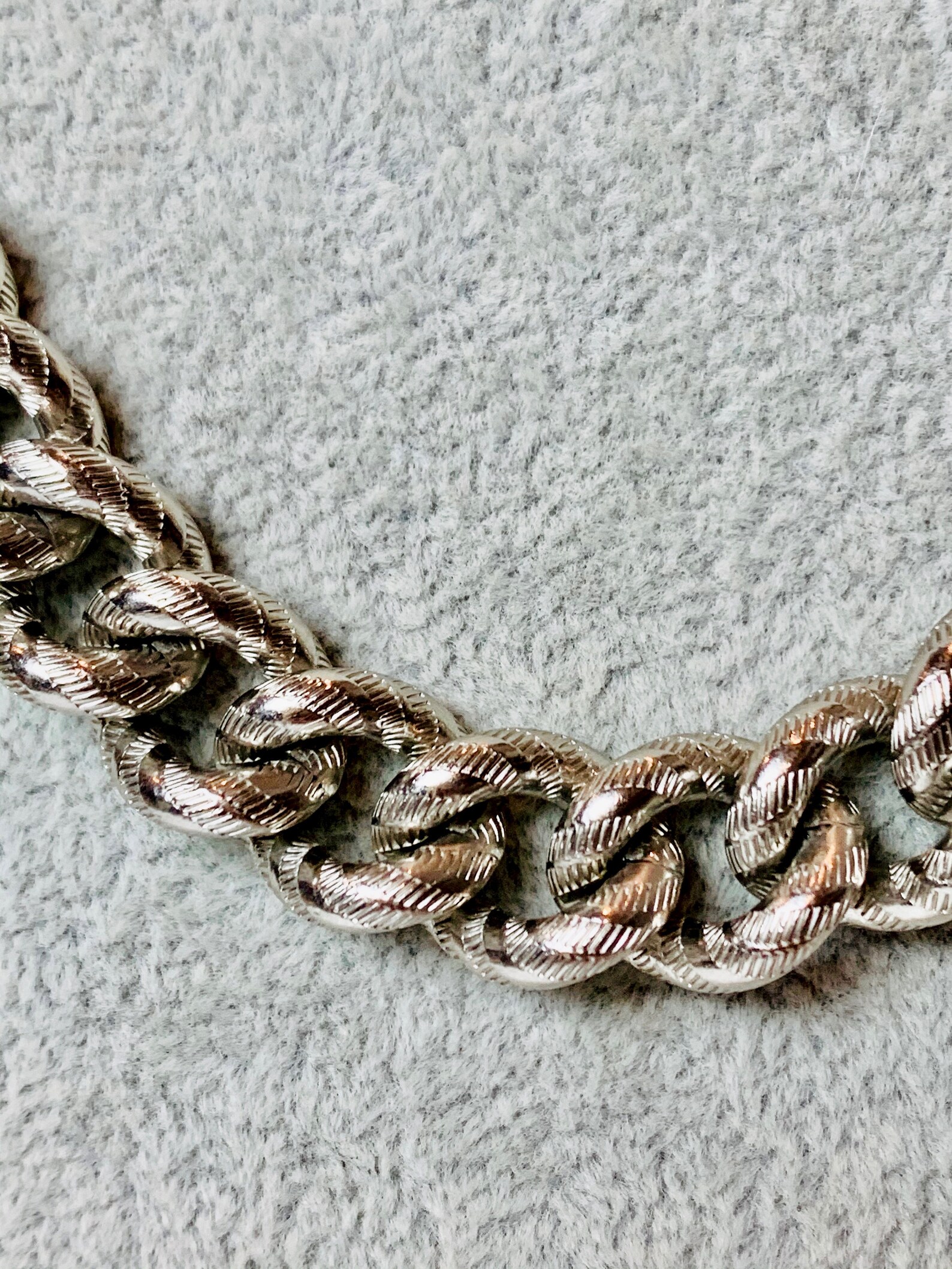 Vintage Monet Chunky Thick Silver Tone Chain Link With Gold - Etsy Denmark