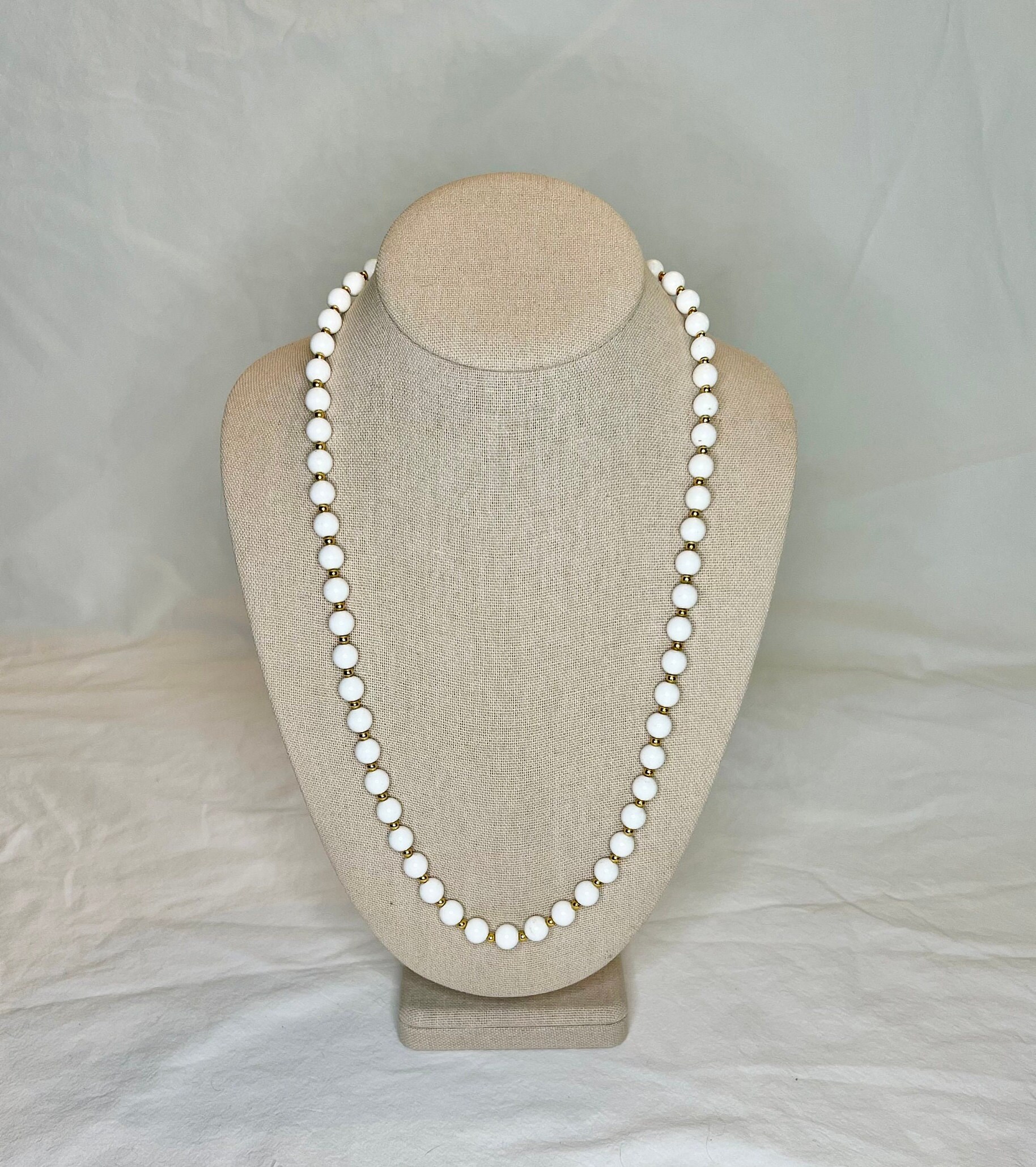 Monet gold bead necklace store