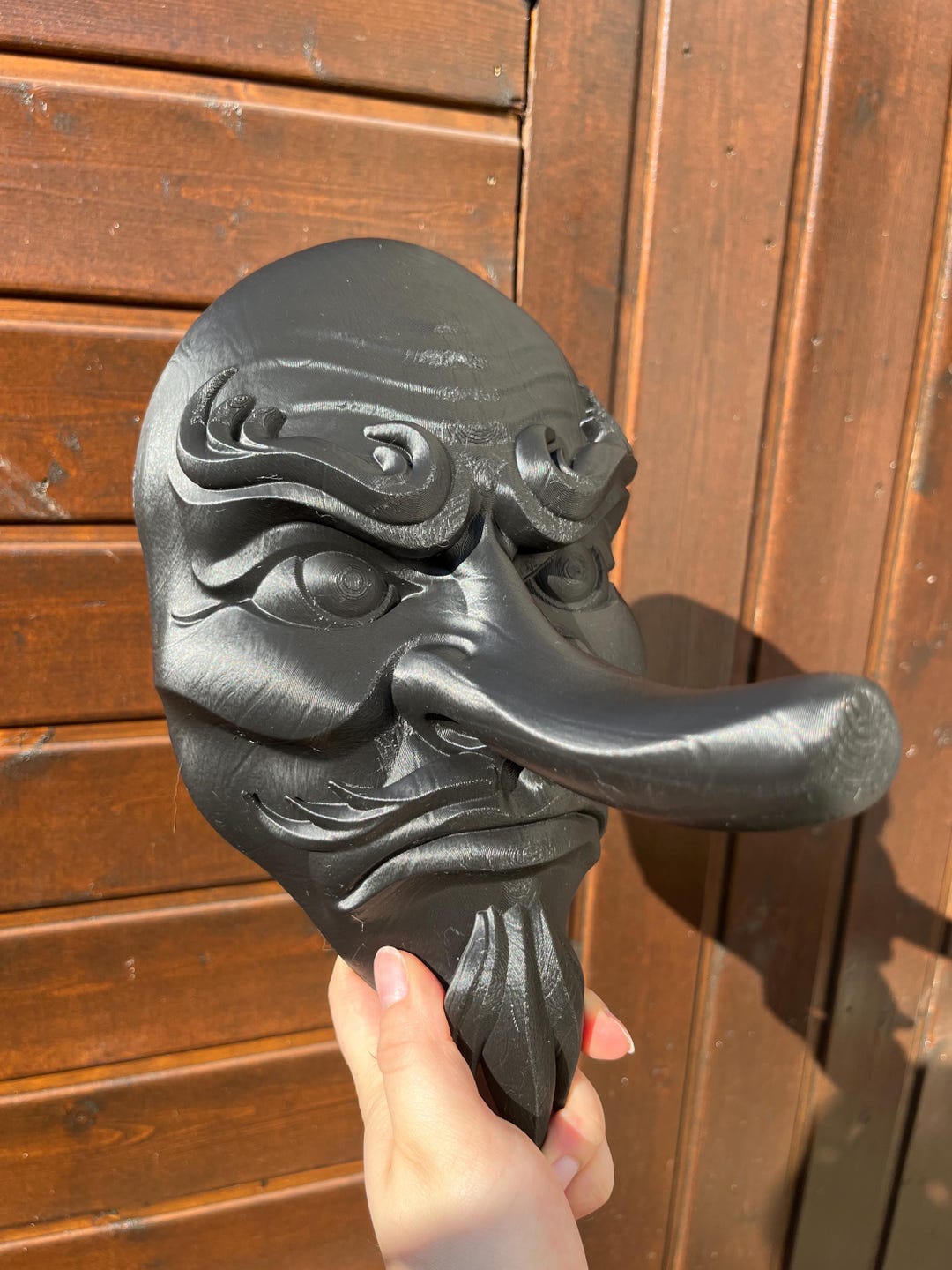 Raw Decorative Tengu Mask Hannya Mask, Japanese Decoration, Japanese ...