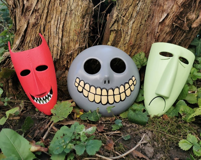 Set of Masks Lock Barrel and Shock to Hang on the Wall, Nightmare ...