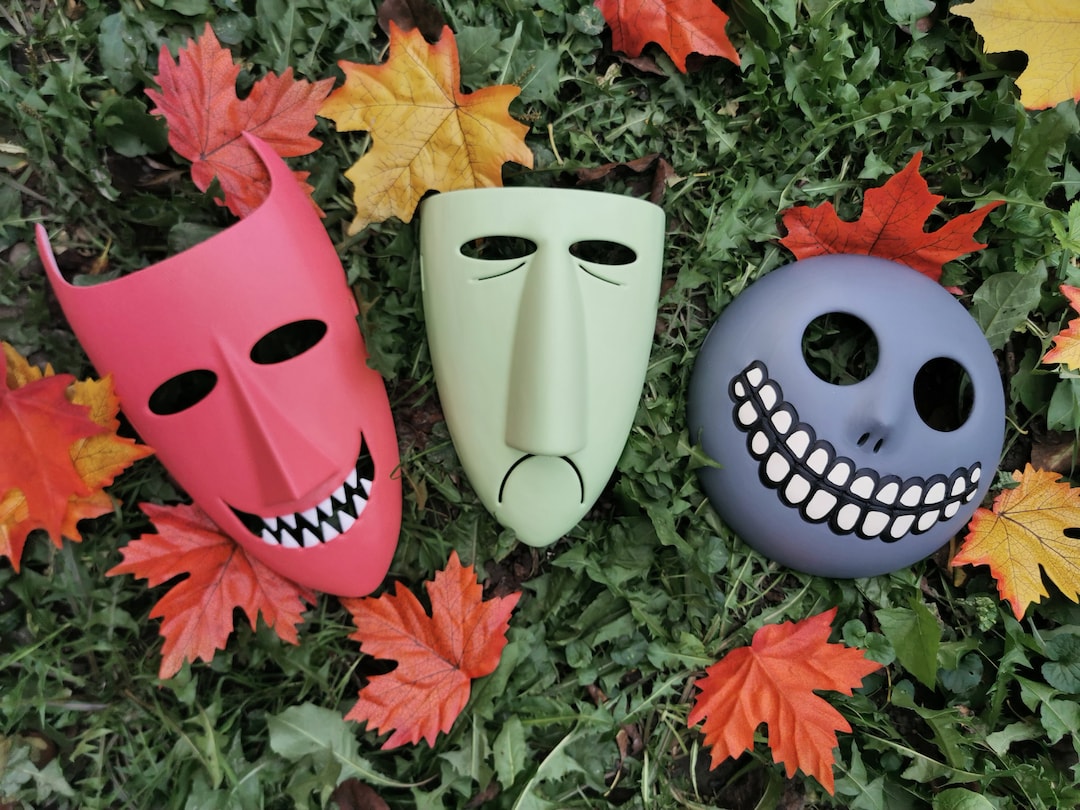 The Nightmare Before Christmas Masks, Life Size, Cosplay - Etsy