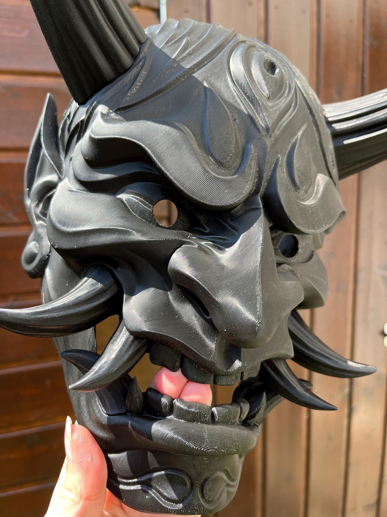 Raw Portable Hannya Mask to Paint, Hannya Mask, Japanese Decoration ...