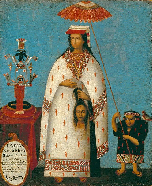 Inca Princess Peruvian Art Print Inca Art Inca Painting | Etsy