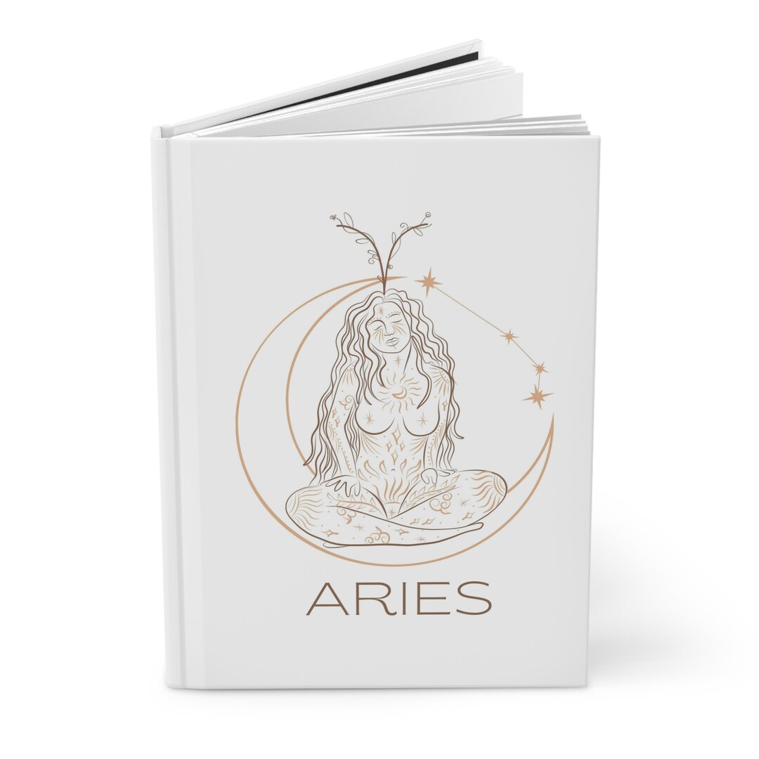 Hardcover Journal Matte Aries Art - Etsy