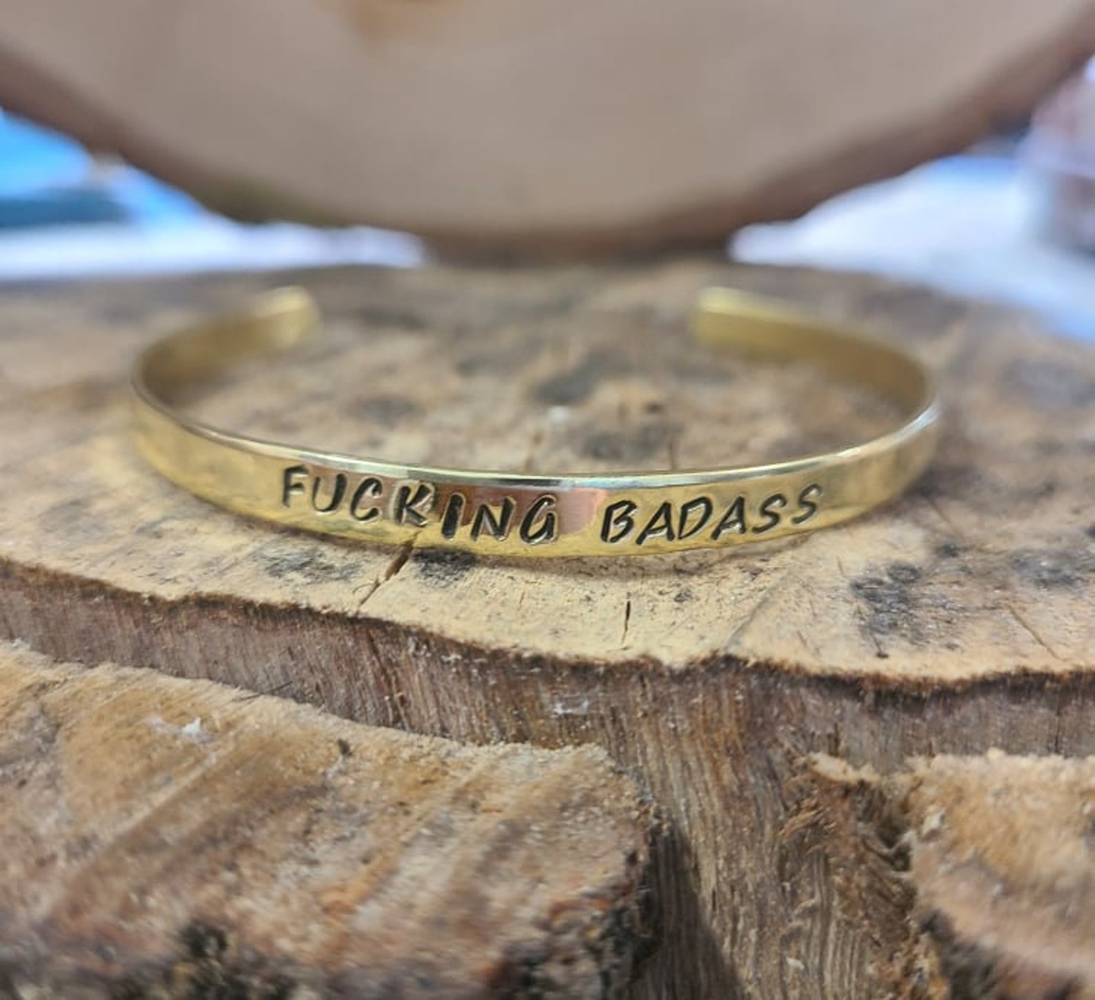 Assorted Cuss Cuffs, Swear Bracelet, Copper or Brass or Sterling Silver ...