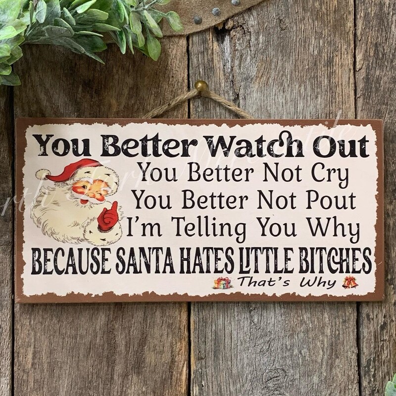Funny Christmas Sign - Etsy