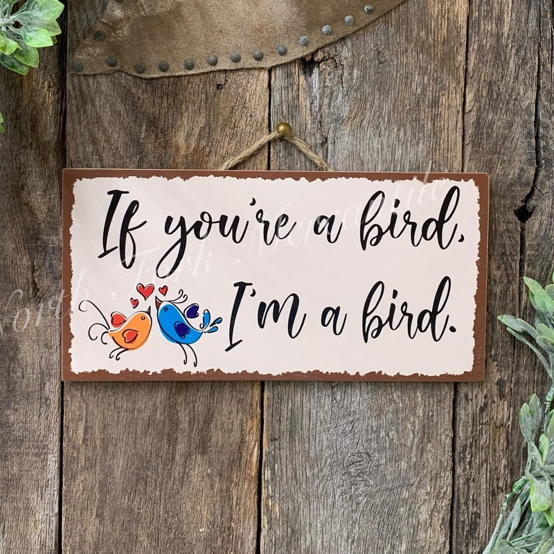 Wooden Bird Signs - Etsy