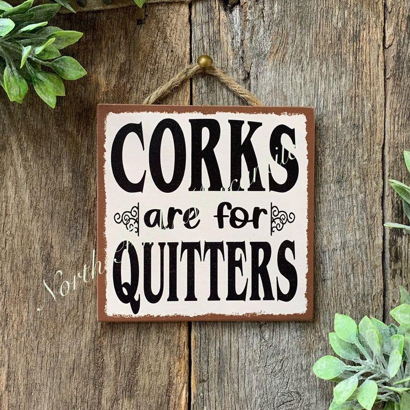 Wine Cork Sign - Etsy