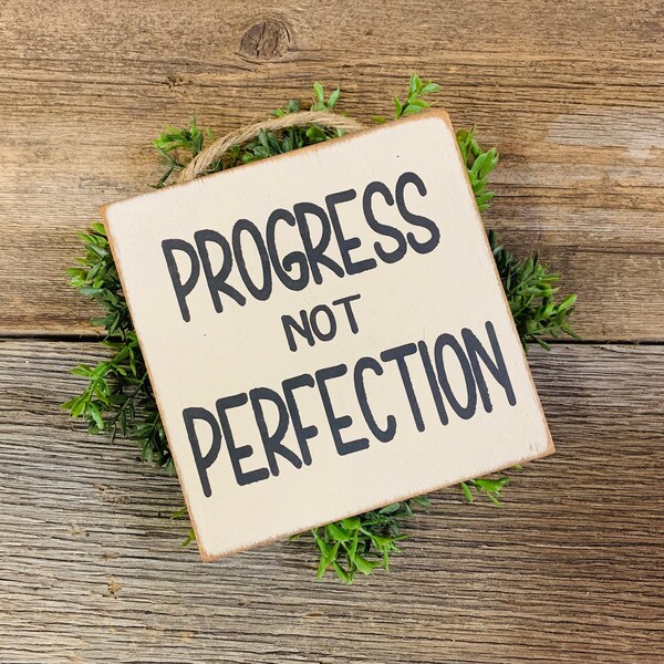 Progress Perfection - Etsy
