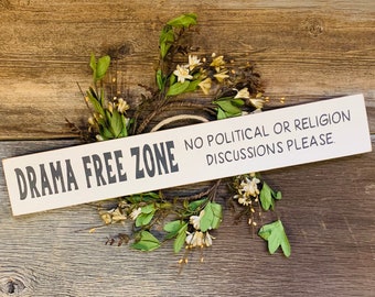 Politics Free Zone Sign - Etsy
