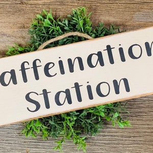 Caffeination Station, Coffee Bar Decor, Coffee Sign, Coffee Bar, Coffee ...