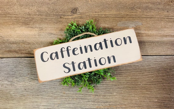 Caffeination Station Coffee Bar Decor Coffee Sign Coffee - Etsy