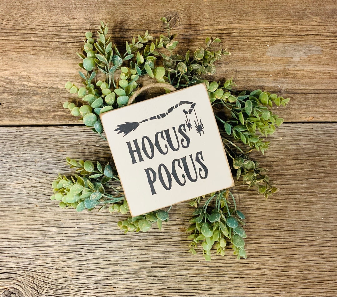 Hocus Pocus Sign, Spell Sign, Spell Decor, Halloween Sign, Witch Sign ...
