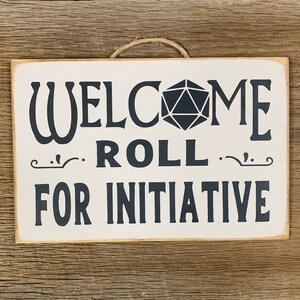 Welcome Roll for Initiative, D&D Gift, Dungeons and Dragons, Dungeons ...