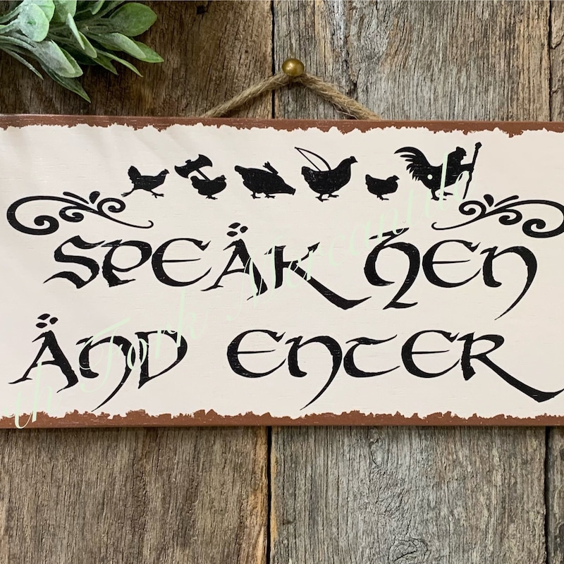 Funny Chicken Sign - Etsy