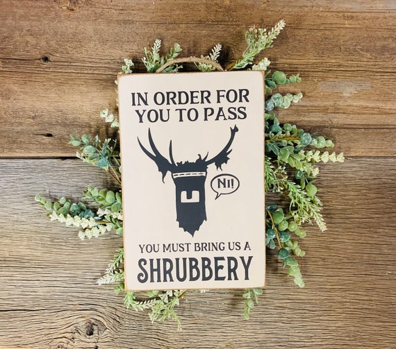 Shrubbery Monty Python