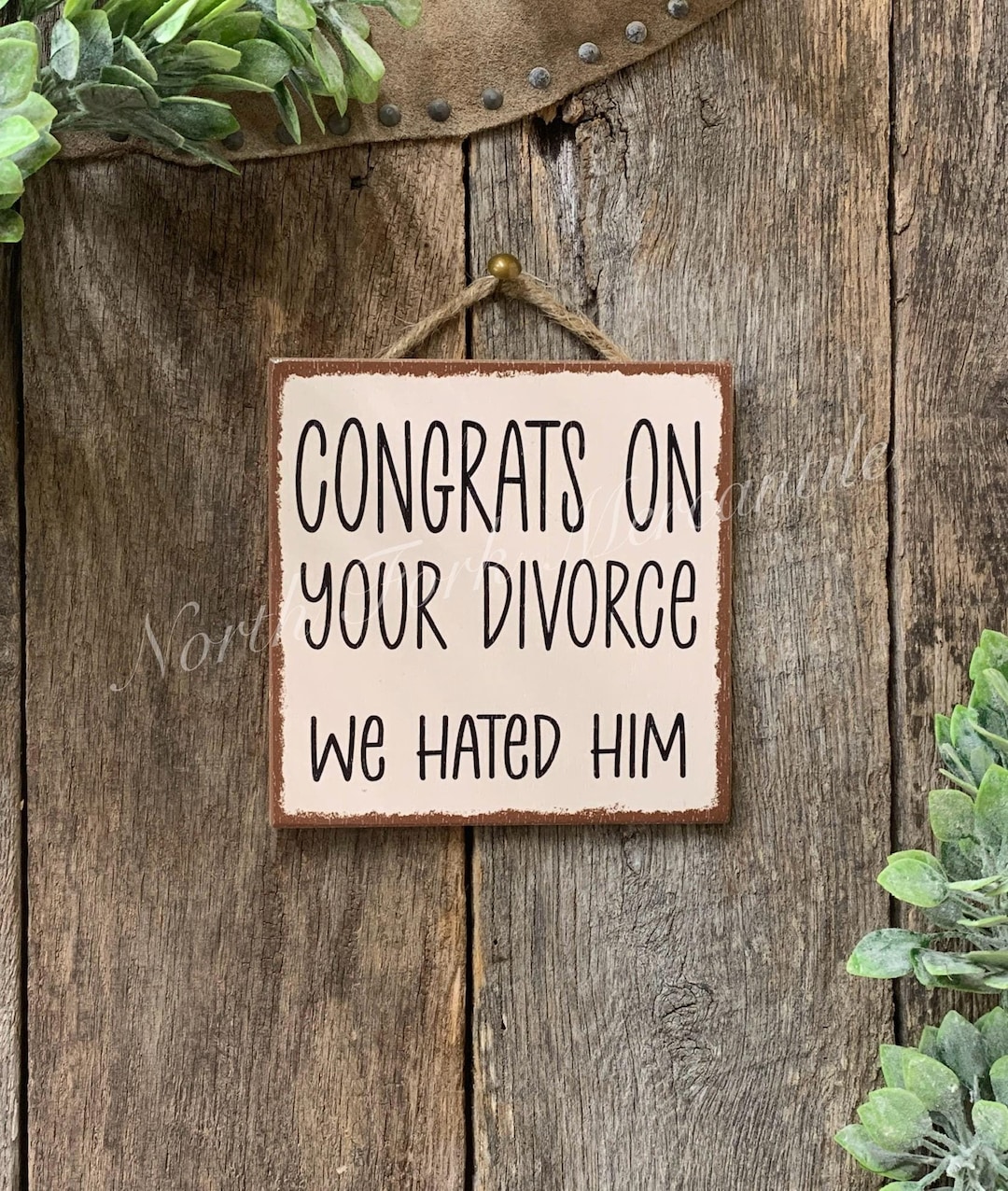 Congrats on Your Divorce, We Hated Him, Divorce Gift for Friend ...