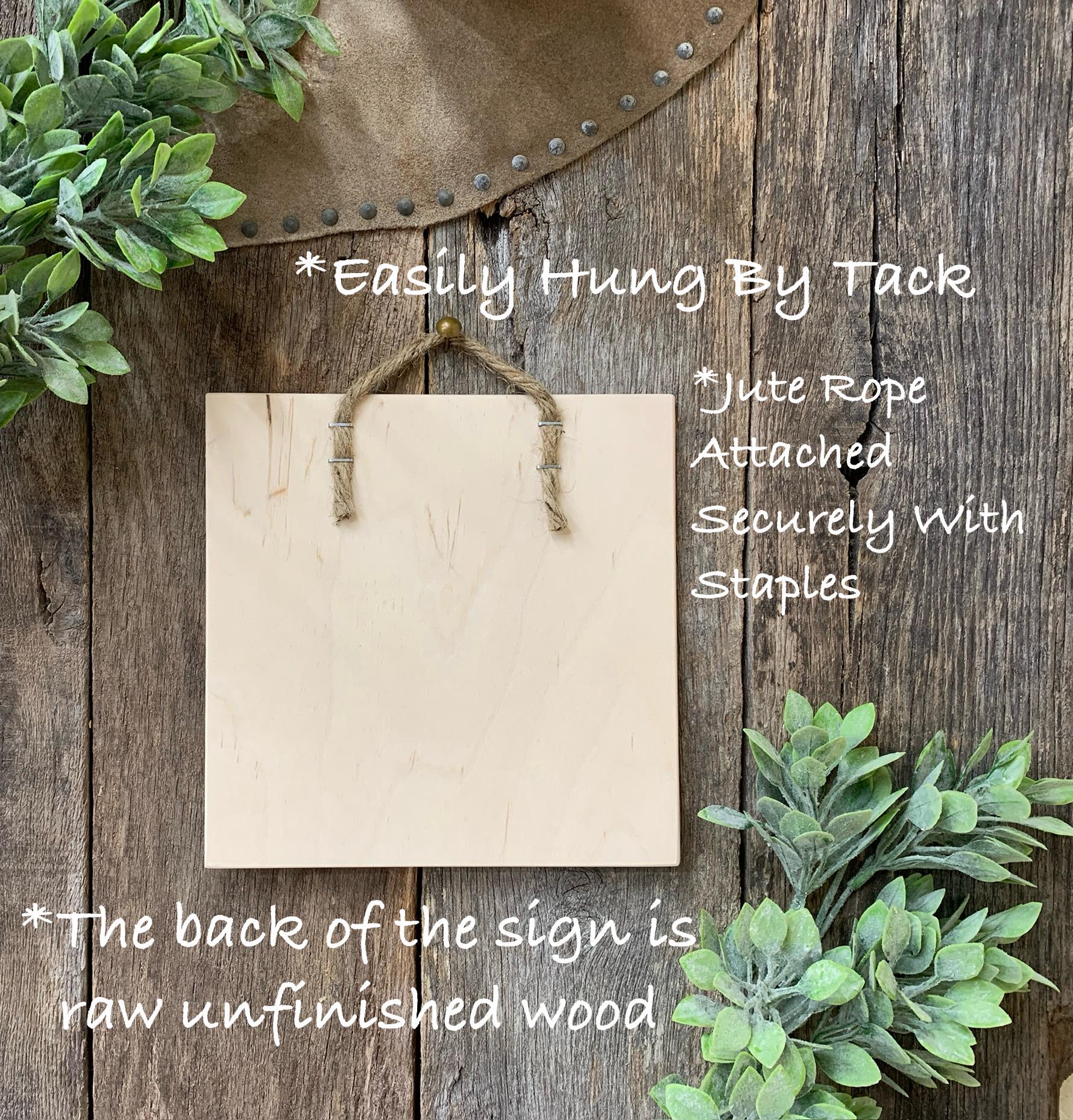 6x6 Custom Sign, Custom Sign, Special Order Sign, Personalized Sign ...