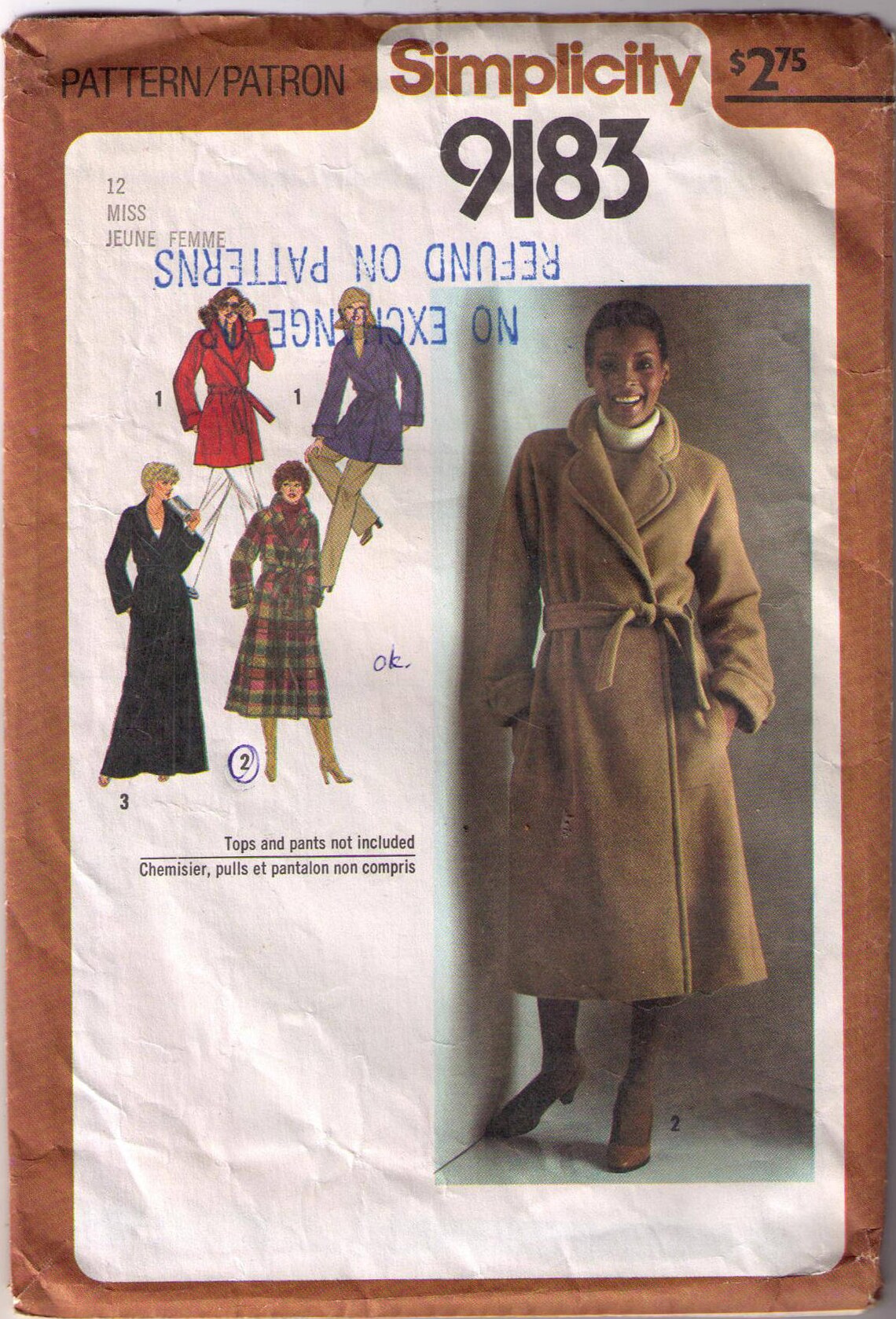 Simplicity 9183 70s Sewing Pattern Size 8 Women's Pea - Etsy Canada