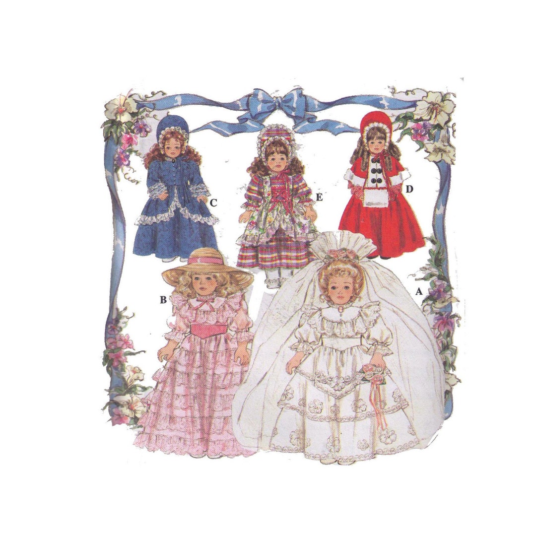 Uncut Simplicity 8766, 90s Sewing Pattern, Size 16-18 Doll Clothes ...