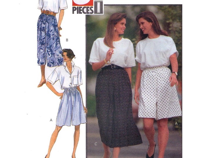 Uncut Butterick 4871, 90s Sewing Pattern, Size L-XL Women's Shorts ...
