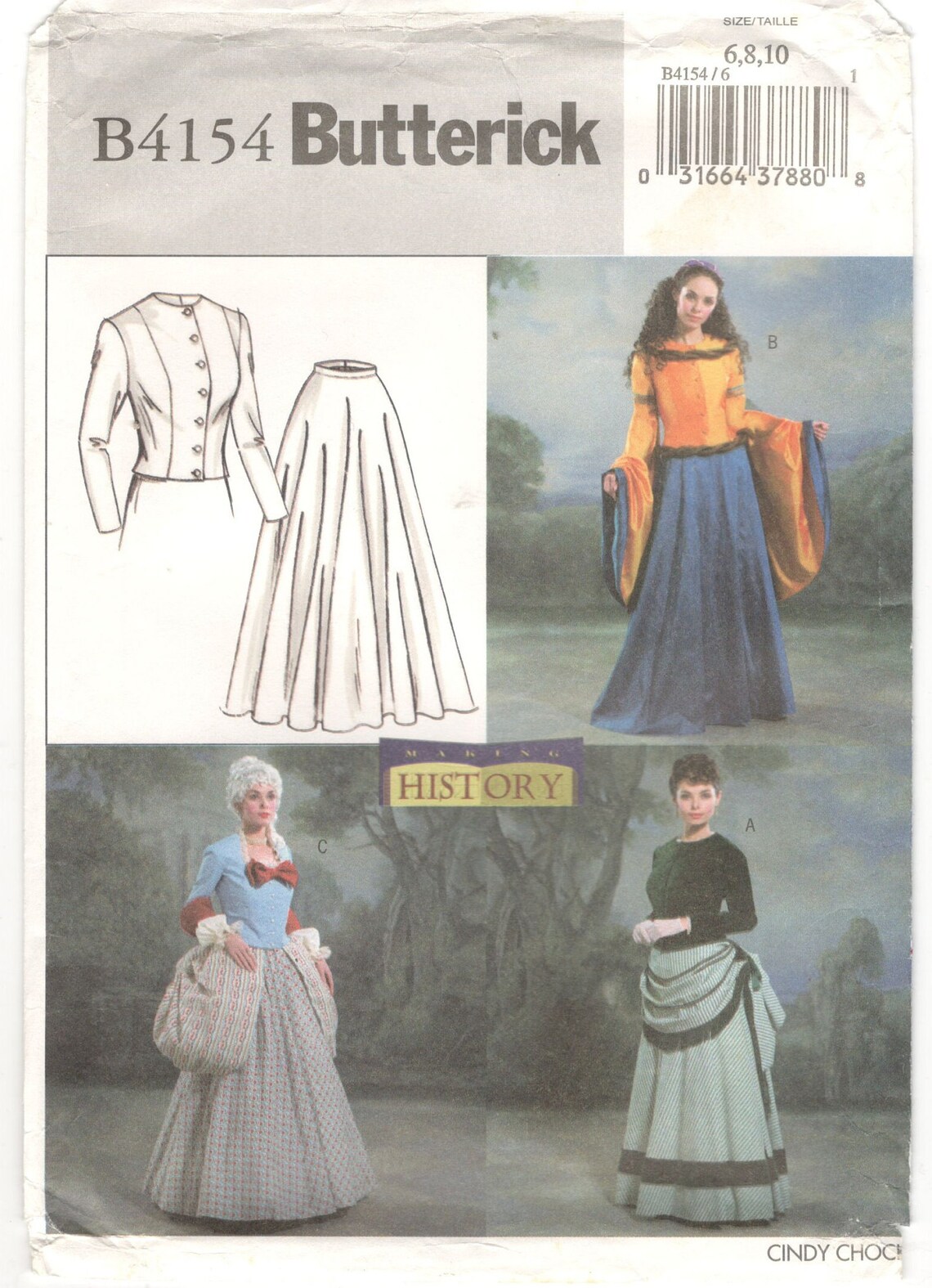Butterick B4154 Misses' Renaissance Medieval and Victorian - Etsy