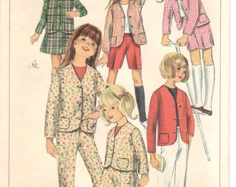 Simplicity 9494 Sewing Pattern, Girls' Tops, Pants in Two Lengths and ...