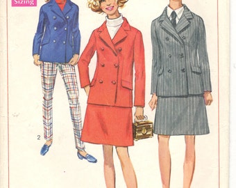 Misses' Skirt and Jacket Sewing Pattern Simplicity 688 - Etsy