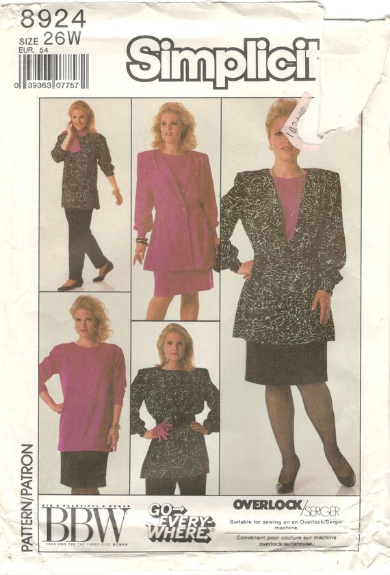 Simplicity 8924 Sewing Pattern Women's Top Pants Skirt | Etsy